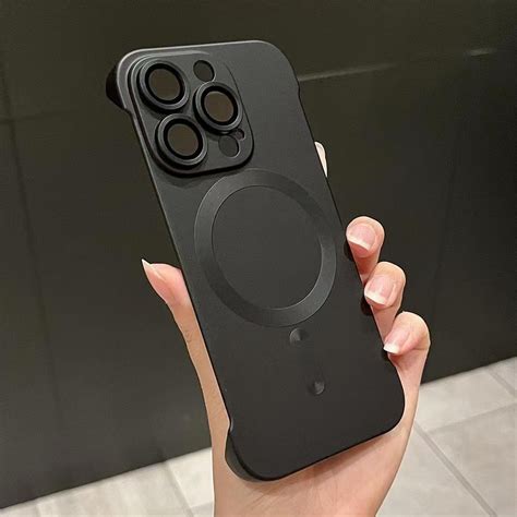 Capa Magnética Fosca Ultrafina Sem Moldura Compatível Com Iphone 16 14 11 12 13 15 Pro Max