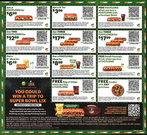 Subway Qr Code Coupons Expires 12122024