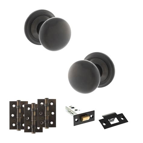 Old English Harrogate Door Knob Pack Latch Set 4 Hd Latch 3 Fire