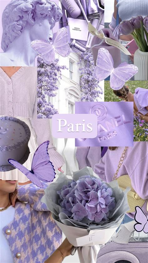 Parisemilee Paris Purple Lilac Pastel Aesthetic Aestheticmoodboard Purpleaesthetic