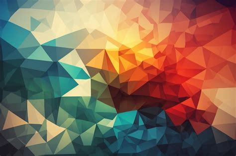 Premium Photo A Colorful Triangle Background With A Triangle Pattern