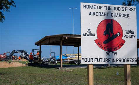 Duke Field Breaks Ground On First Electric Aircraft Charging Station