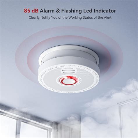 Detectores De Humo Con Sensor Fotoeléctrico Alarma De Humo Con Botón