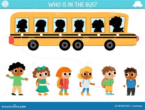 Transportation Shadow Matching Activity Transport Puzzle With Cute