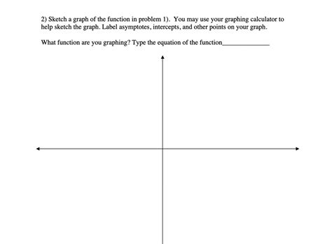 2 Sketch A Graph Of The Function In Problem 1 You