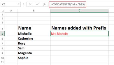 How To Add Prefix And Suffix To Entire Column In Excel Geekflare