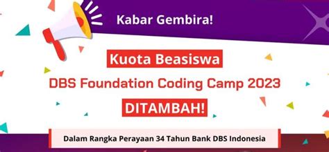 Tertarik Belajar Coding Yuk Daftar Beasiswa Dbs Foundation Dalam Tertarik Belajar Coding Yuk Daftar Beasiswa Dbs Foundation Dalam