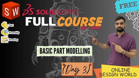 SOLIDWORKS Basic Part Modelling YouTube