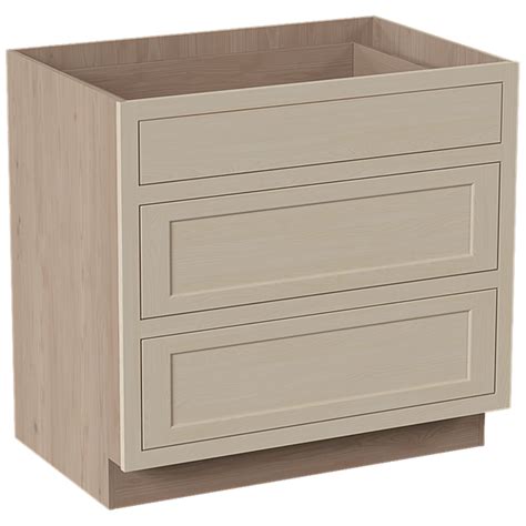B3d36 Three Drawer Base Cabinet Unfinished Kitchen Cabinets