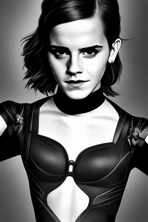 Emma Watson As Catwoman Graphic · Creative Fabrica