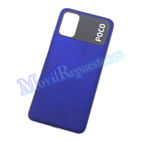 Tapa Trasera Para Xiaomi Poco M Azul MovilRepuestos Es