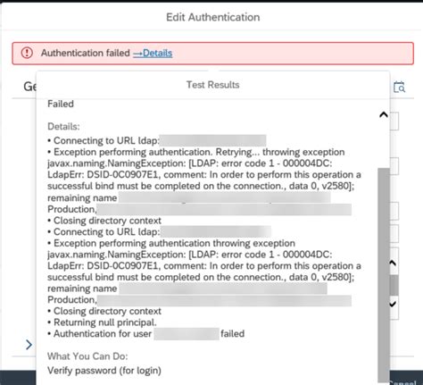 2946738 Sap Cloud Connector Ldap Authentication Failed On Ldap Side