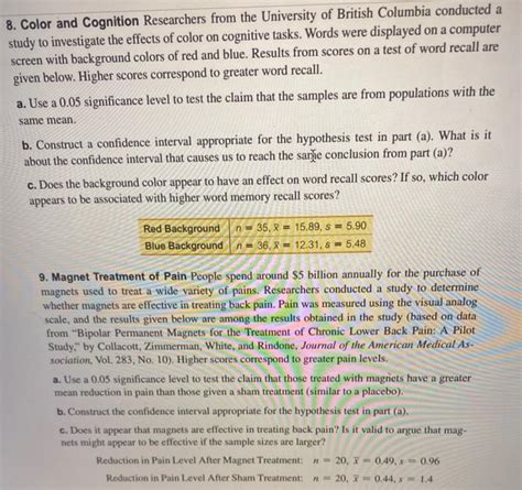 Solved 1 Independent And Dependent Samples Which Of The