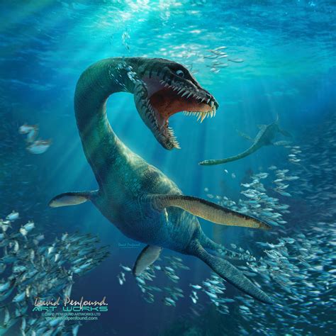 David Penfound Artworks Ltd Plesiosaur Art Time Machine Aquarium Project 2015