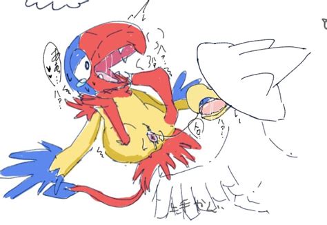 Rule 34 Animal Genitalia Archen Avian Bird Bodily Fluids Cloaca Duo Feathers Female Fossil