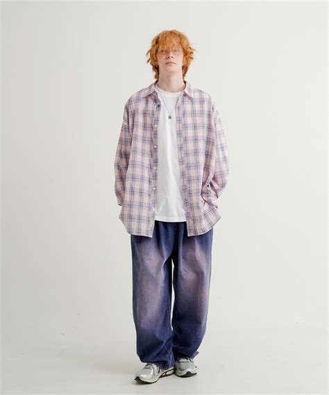 시어 프라임 체크셔츠 핑크블루 Jjls7729 감도 깊은 취향 셀렉트샵 29cm