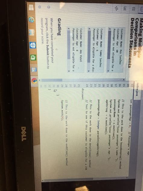 Solved Making Multiple Comparisons In Decision Statements In