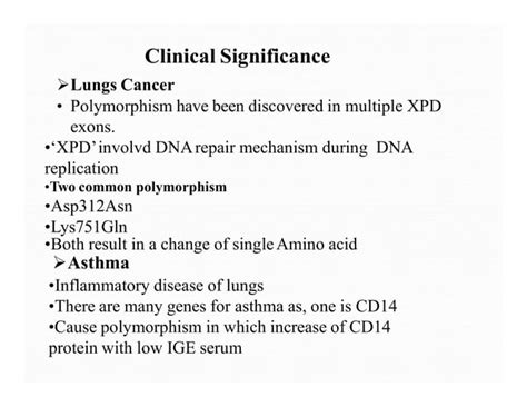 Topic Polymorphism At Dna Level Cytogenetics Ppt