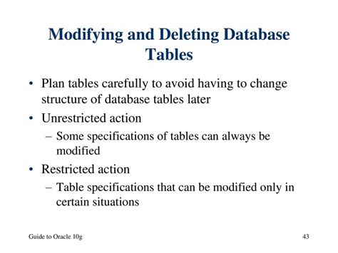 Chapter 2 Creating And Modifying Database Tables Ppt Download