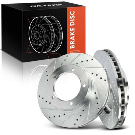 Drilled Brake Rotor For Toyota Land Cruiser Lexus Lx470 1998 2007 V8 4