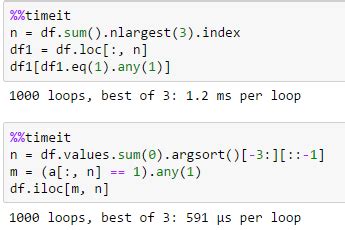 Selecting Highest Rows On Matrix Pandas Python Stack Overflow
