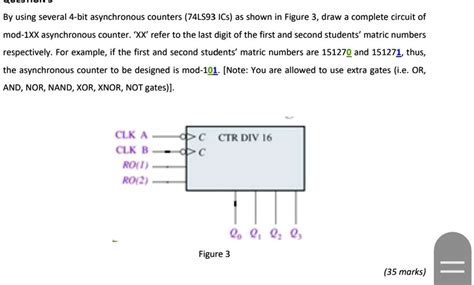 Solved So The Mod Is Mod 159 By Using Several 4 Bit Asynchronous