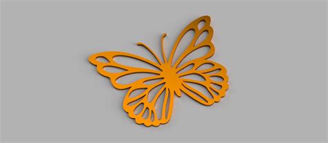 Archivo Stl Mariposa Calada Cuadro Pared・design Para Impresora 3d Para