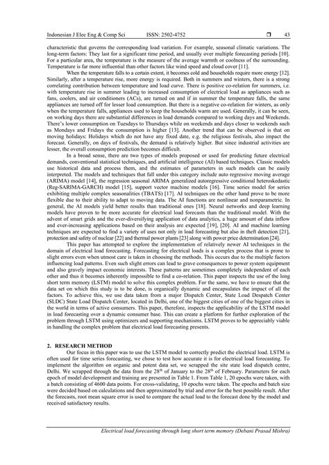 Electrical Load Forecasting Through Long Short Term Memory Pdf