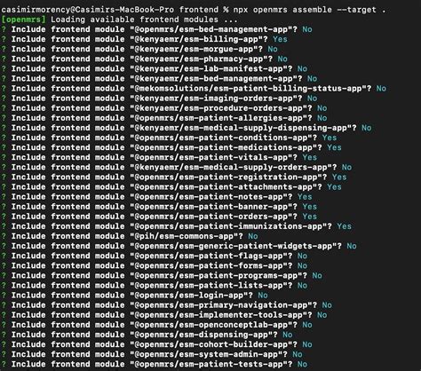 Openmrs 3x Issue To Assemble Module Esm Development Openmrs Talk