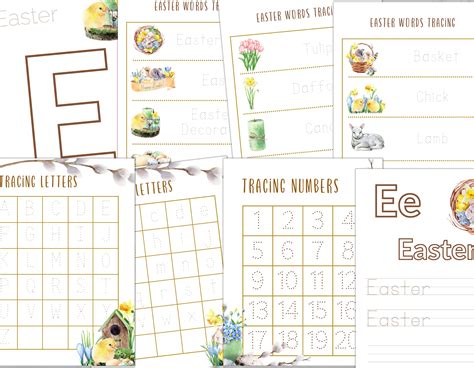 Easter Pre K And K Activity Pack Homeschool Digital Instant Download Etsy