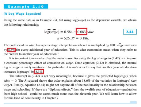 Logistic How To Interpret Regression Equations With Logarithms Based On Log Difference Being