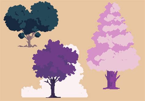 Tree Pixel Study Rpixelart
