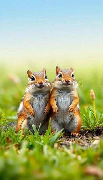 Chipmunks Premium Ai Generated Image