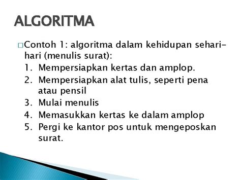 Algoritma Dasar Pemrograman Dasardasar Algoritma Algoritma Kata Algoritma