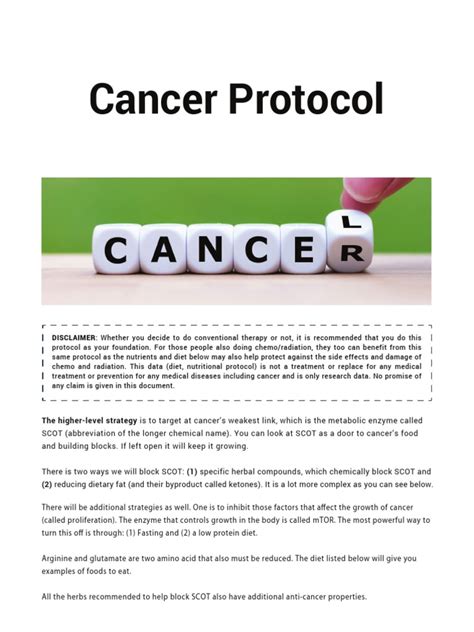 Cancer Protocol 6 Pdf Dieting Omega 3 Fatty Acid