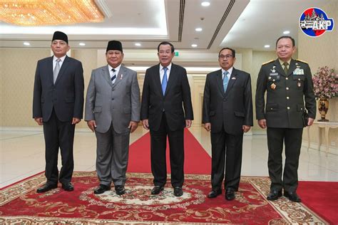 សម្តេចតេជោ ហ៊ុន សែន អនុញ្ញាតឱ្យរដ្ឋមន្ត្រីការពារជាតិឥណ្ឌូនេស៊ី