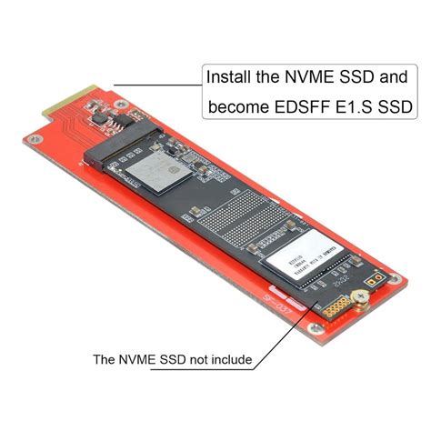 Cablecc Nvme Ngff M Key 4x Host Adapter To Ruler 1u Gen Z Edsff Short