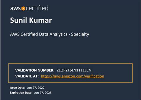 Sunil Kumar On Linkedin Awscertifications Awscertified Dataanalyst Awsdataengineer 20