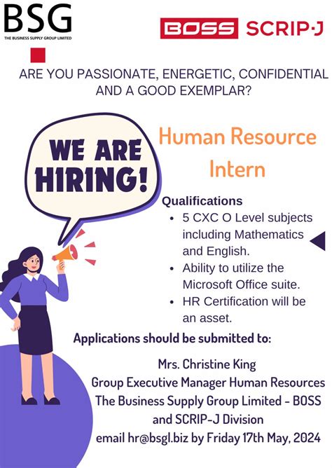 Come Join Our Team Were Hiring Send Your Resume To Hr Bsgl Biz Scrip J