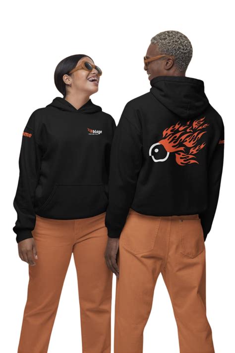 Blaze Hoodie Black Inme Youreka Merch