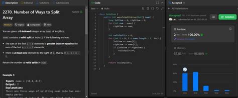 Lakshmipriya Ramesh On Linkedin Leetcode Problemsolving Prefixsum Arraysplitting