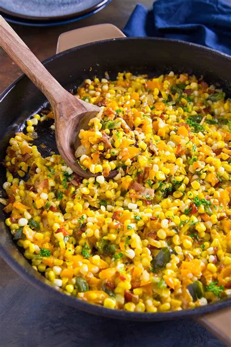 Cajun Corn Maque Choux Maque Choux Is A Classic Cajun Recipe Of Corn And Peppers Sautéed In