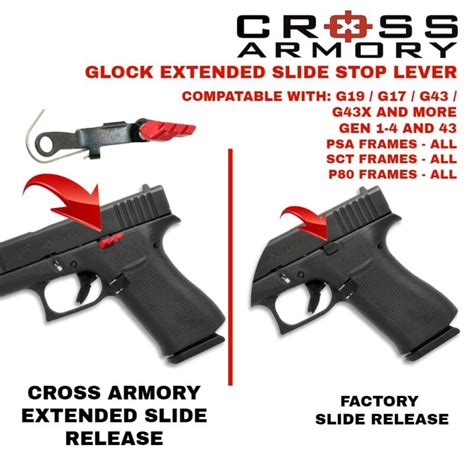 Glock Flat Faced Trigger Glock G43 43x 48 Drop In Trigger