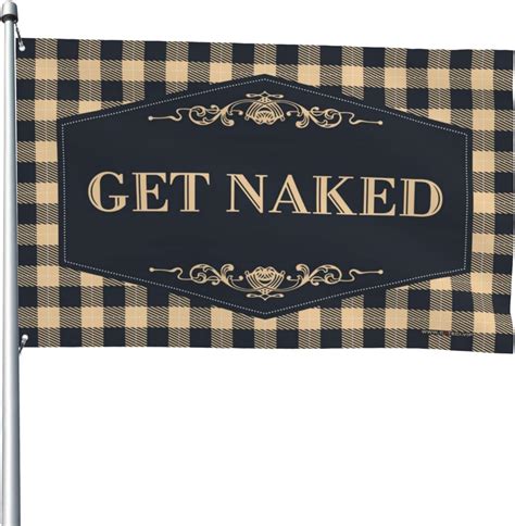 Amazon Funny College Decor Get Naked Flag Boat Flag Fun Flags Size X CM Sports