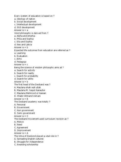 Testing And Evaluation Mcqs Pdf Educational Assessment Test