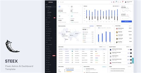 Steex Flask Admin And Dashboard Template Admin Templates Ft Admin