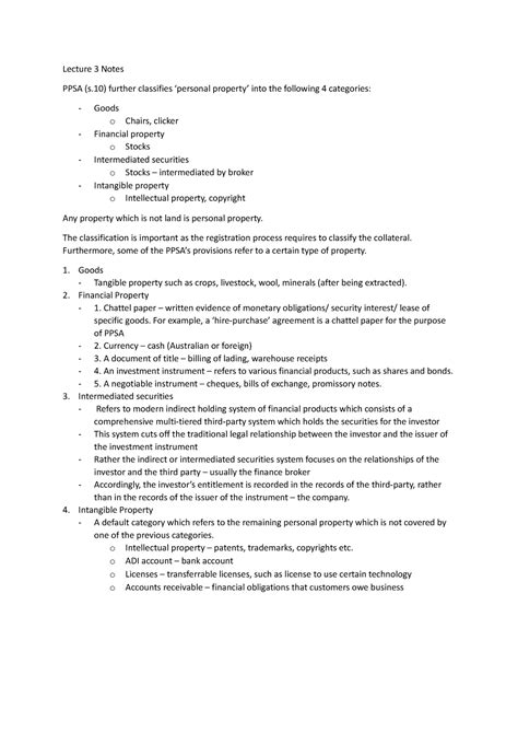 2207 Lecture 3 Lec Notes From 3rd Lec Week 3 Lecture 3 Notes Ppsa