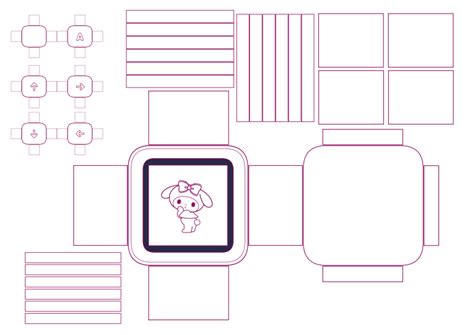 Eng 산리오 미니 컴퓨터 피젯토이 만들기 🎁무료 도안공유🎁 종이구관 그리는법 쉬운 만들기 페이퍼 크래프트 미니어쳐 종이인형 옷입히기 네이버 블로그