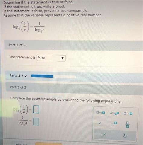 solved determine if the statement is true or false if the