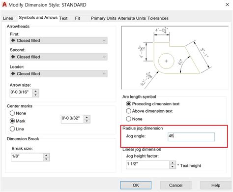 Reset Ordinate Dimension Jog Text Position Autodesk Community
